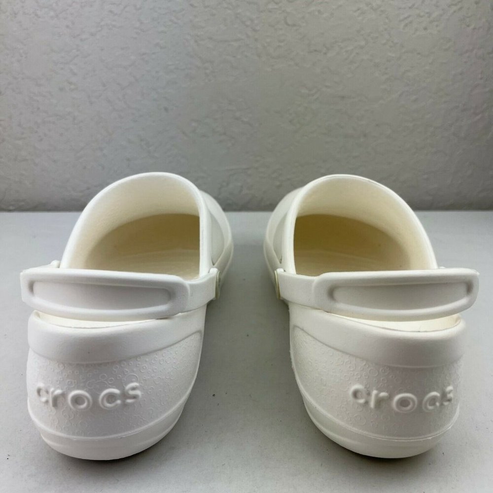 Crocs Womens Mercy Slip Resistant Nursing Work White … - Gem
